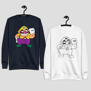 Digital Wario Vector Cut File SVG PNG Pack - Mario Character - Crafting ...