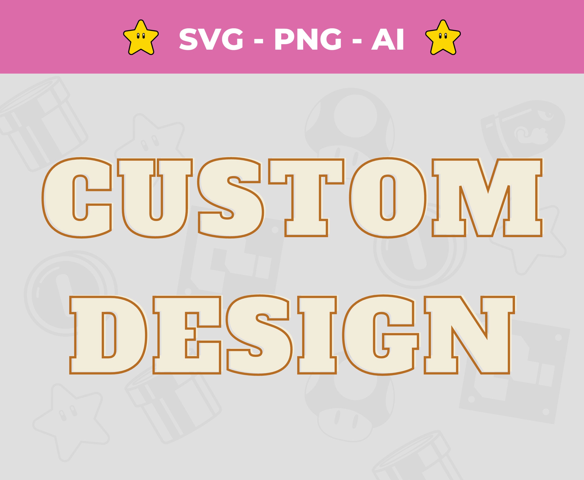 Personalized Design Your Way: Custom SVG & PNG Files - Etsy