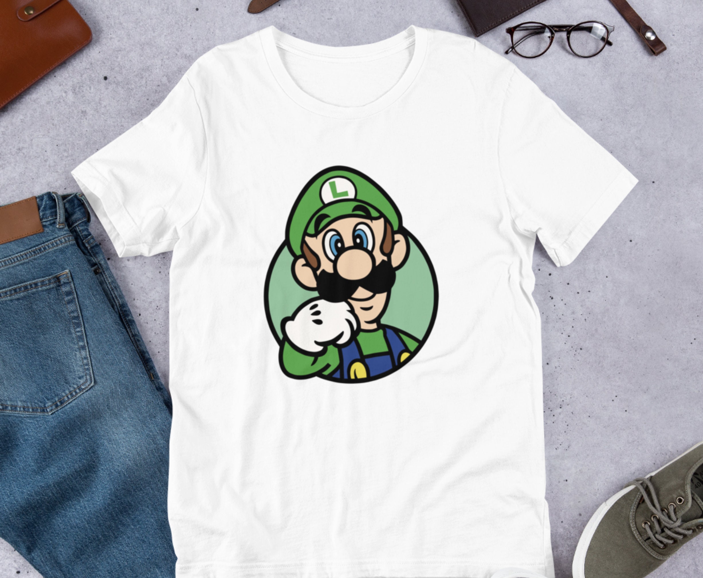 Luigi SVG: Super Mario Bros Vector Cut File (digital Download) - Etsy
