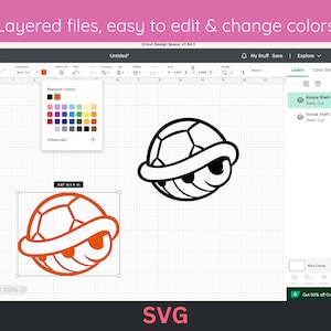Digital Mario Koopa Shell Vector Cut File - Craft Adventurous Project ...