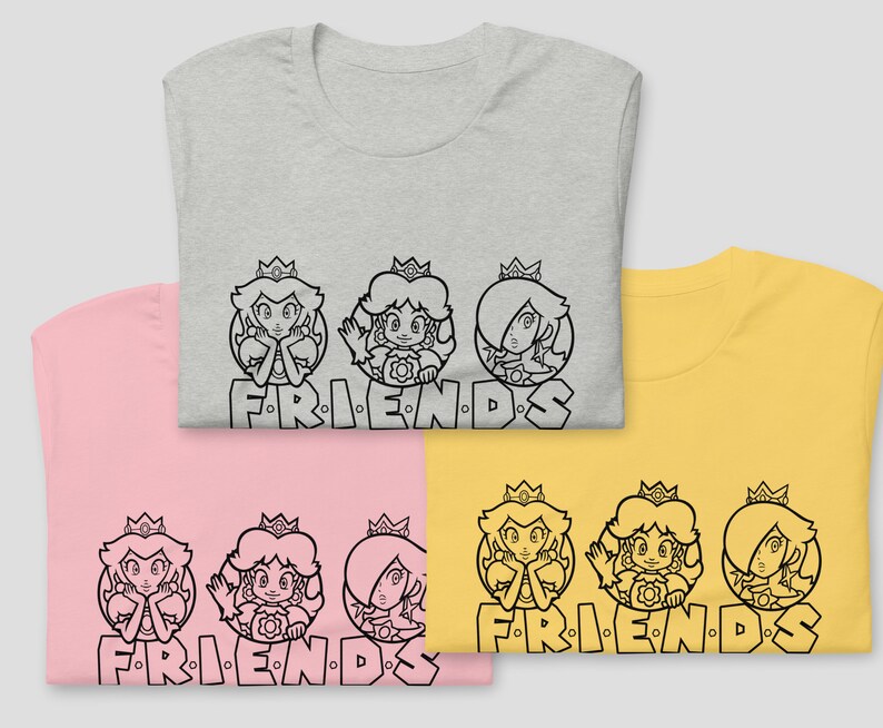 Princess Peach Friends SVG: Mario Bros Cricut Cut File (digital ...