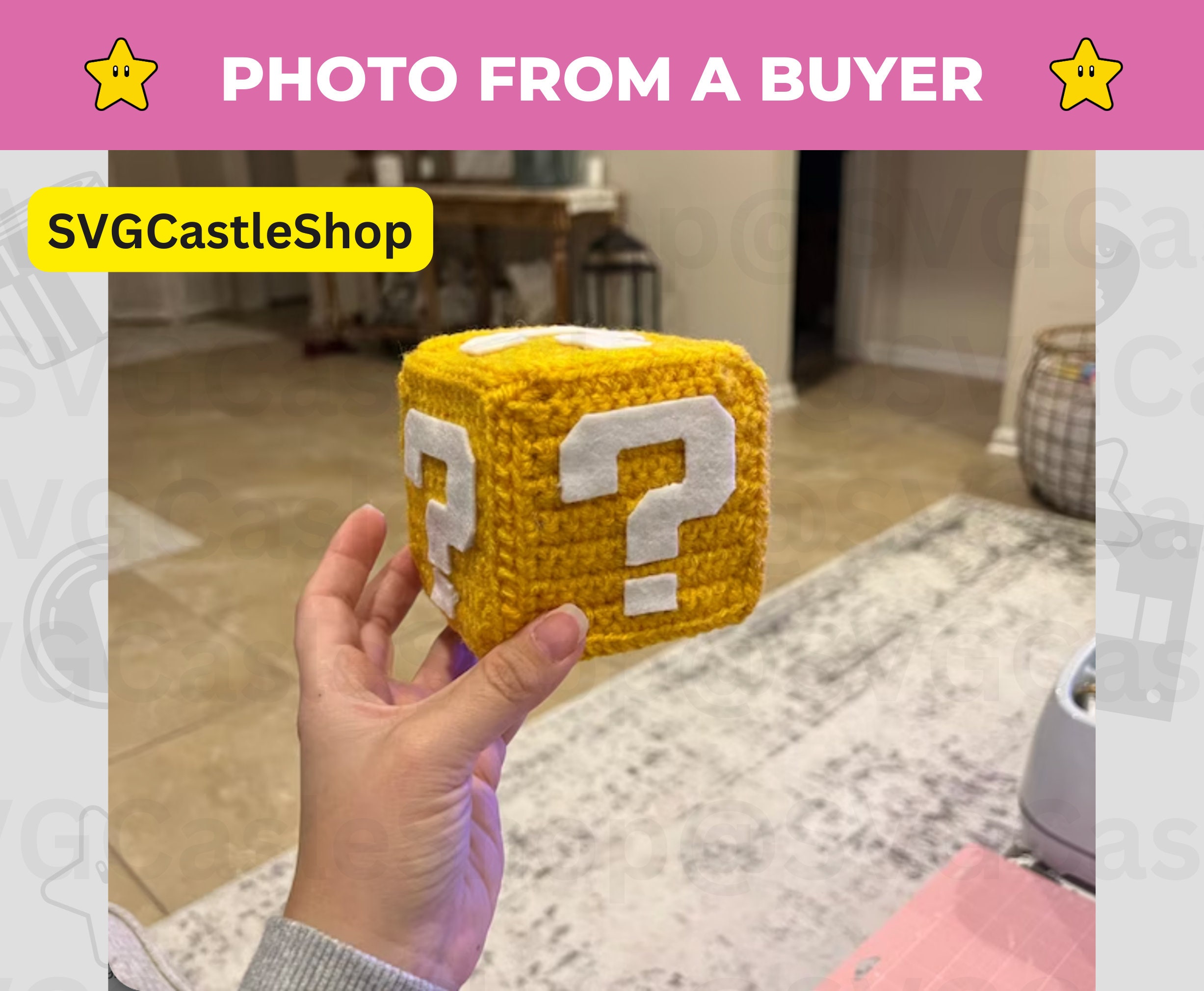 Mario Question Block SVG: Vector Cut Files (digital Download) - Etsy