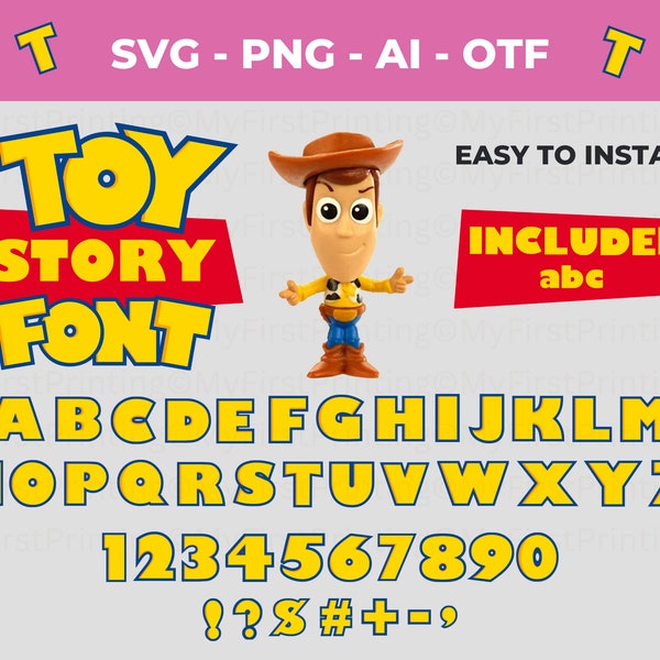 Toy Story Printable Font - Etsy
