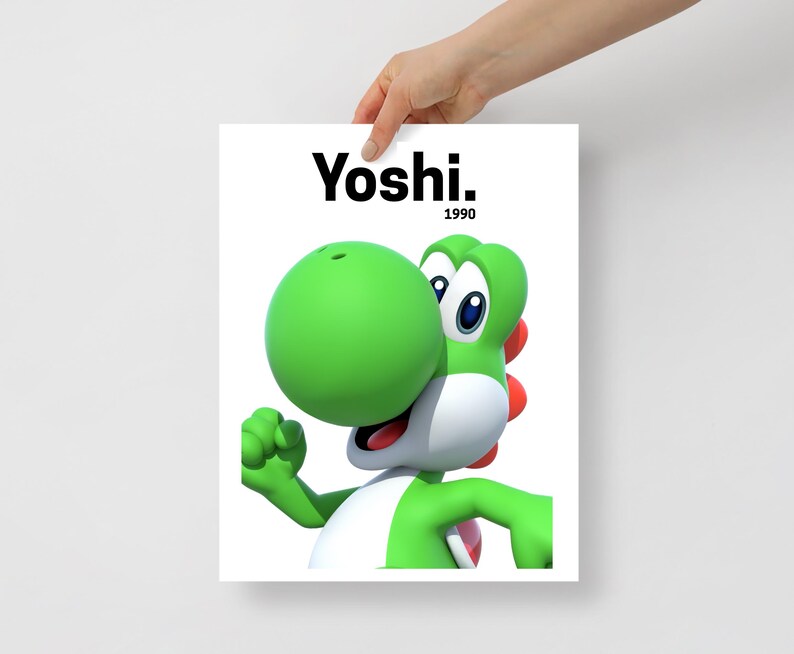 Yoshi Printable Poster: Super Mario Bros. Wall Art (digital Download ...