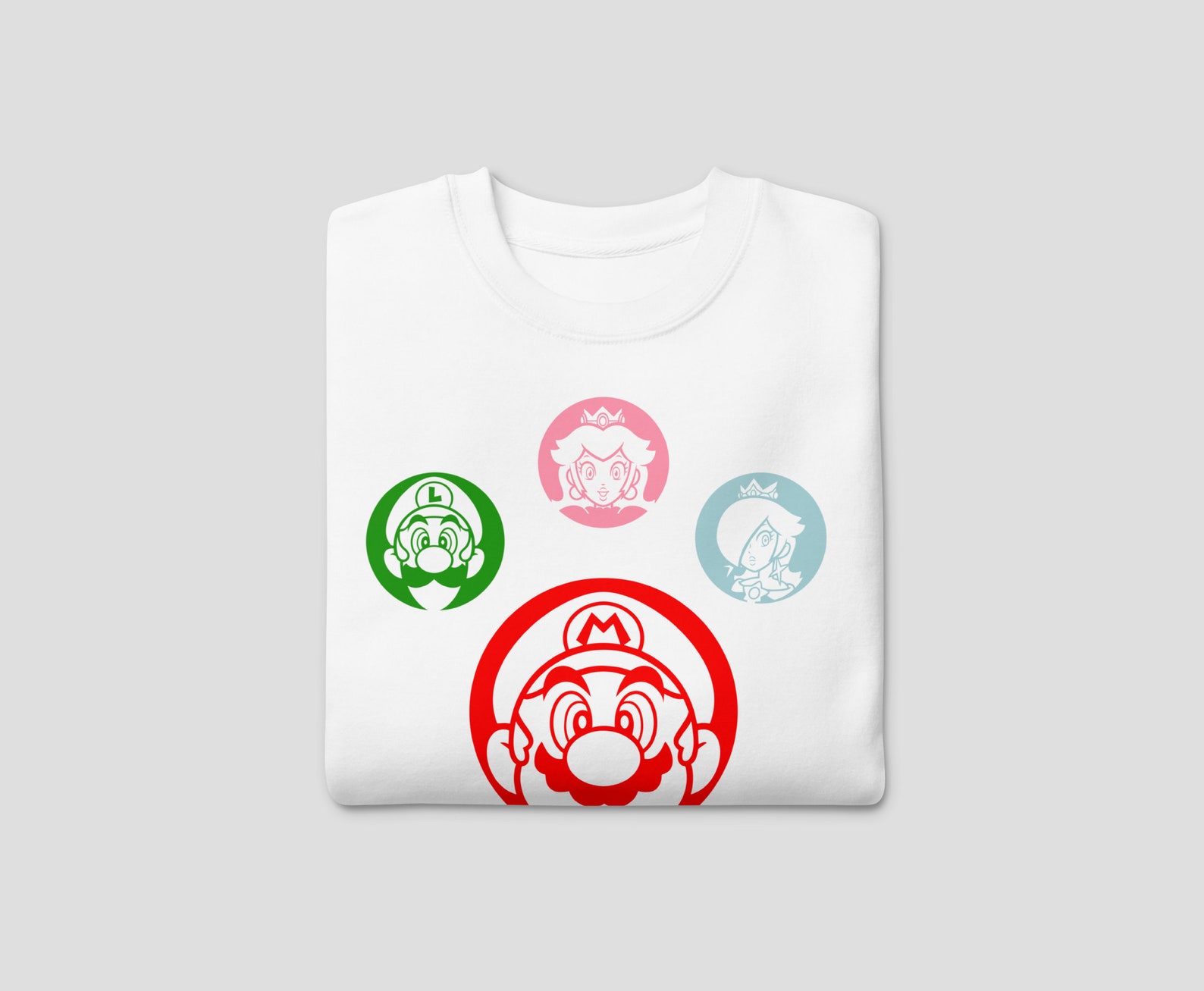 Super Mario Character Faces SVG: Mario, Luigi, Peach, Rosalina (digital ...