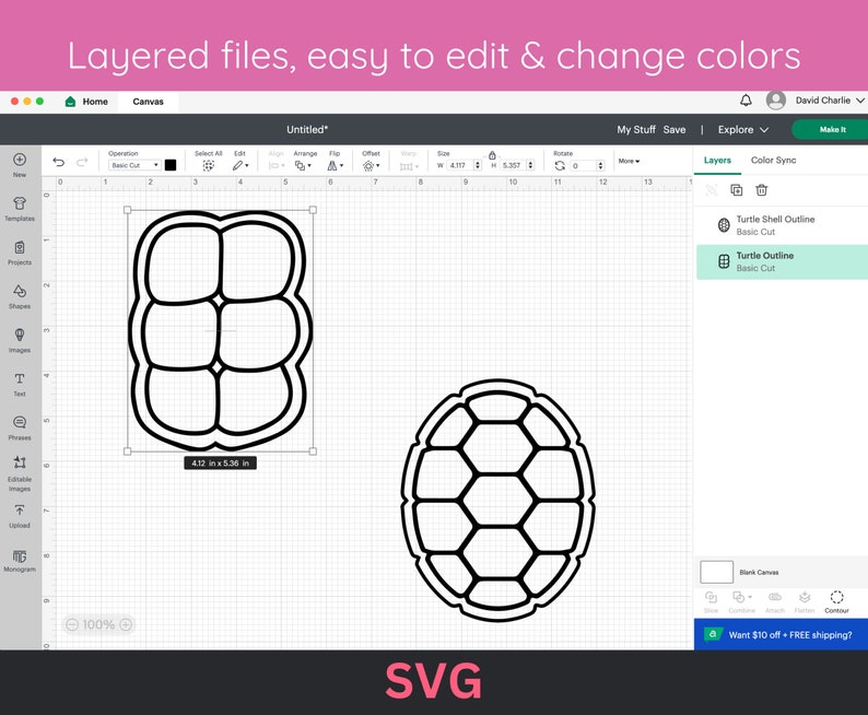 Turtle Costume SVG PNG Vector Instant Download Layered Files - Etsy UK