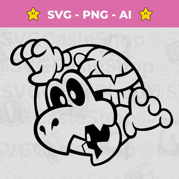 Mario Bones Svg - Etsy