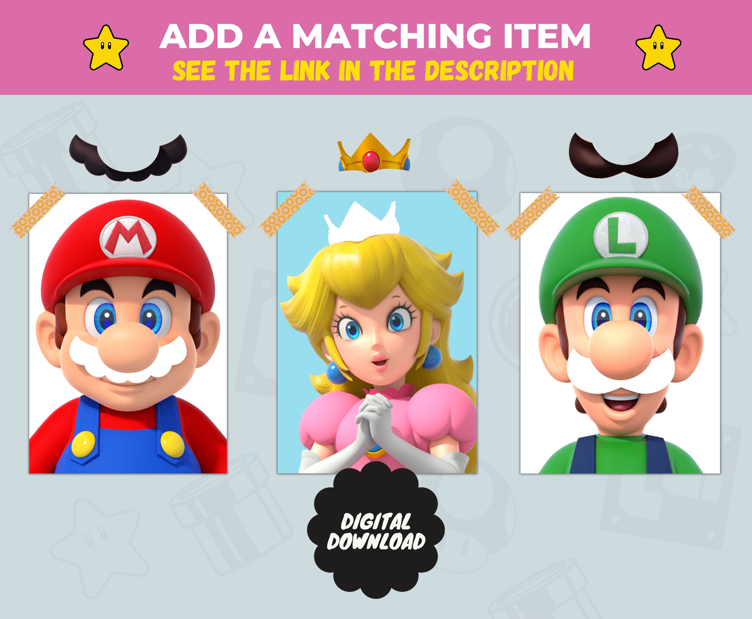 Printable Mario Party Food Label - Editable on Canva - Super Mario Food ...