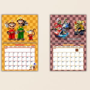 Digital 2025 Super Mario Bros Wall Calendar - Nintendo Gamer Gift ...