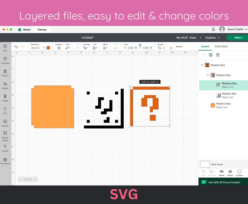 Mario Question Box SVG Question Mark Box Mario Game for - Etsy