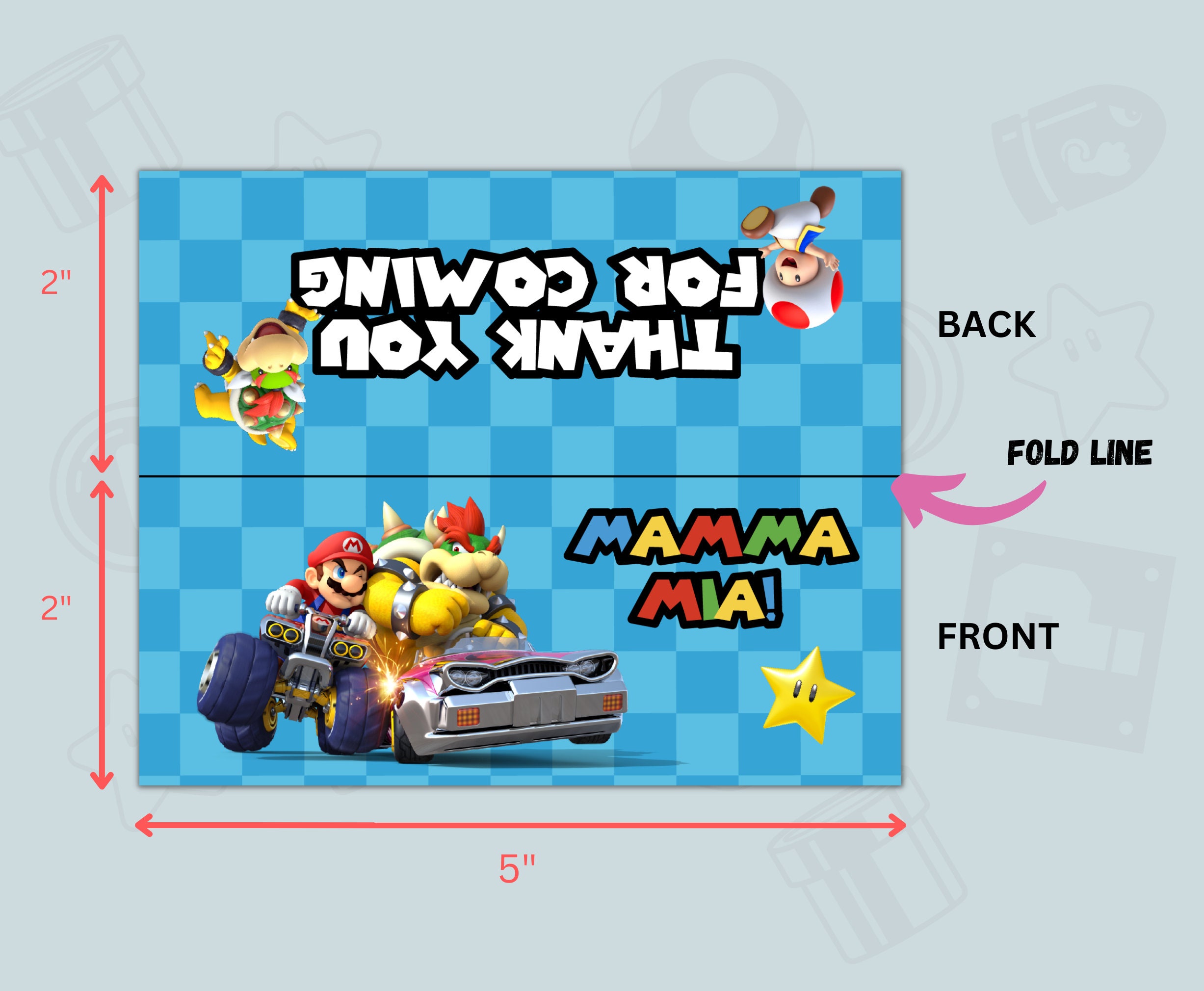 Best Printable Mario Party Treat Bag Label – Birthday Favor Tags ...