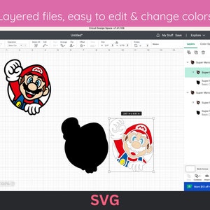 Super Mario Icons Clipart SVG Bundle: 16 Characters (digital Download ...