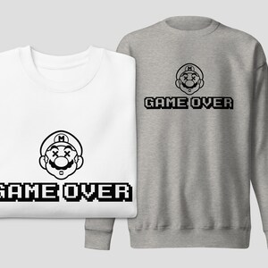 Retro Mario Game Over SVG: Cricut Cut File, T-shirt Design (digital ...