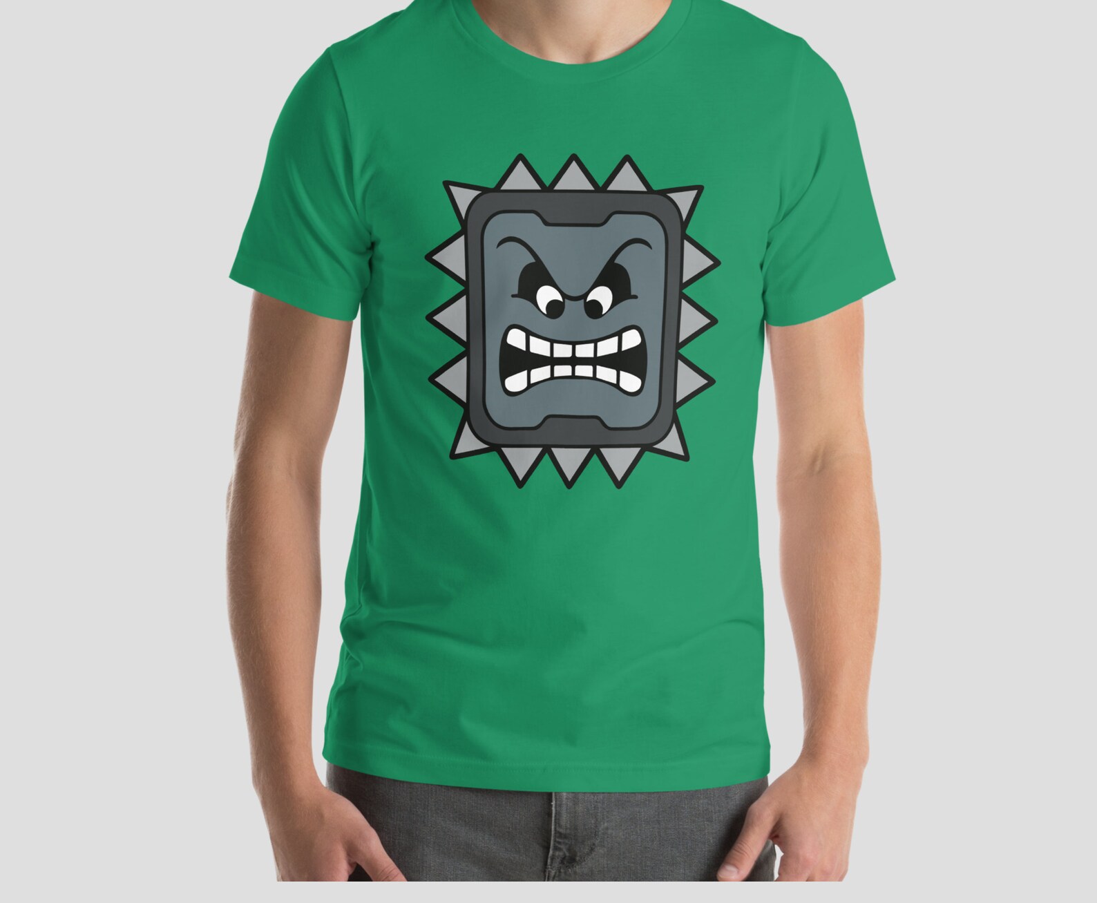 Mario Thwomp Vector Cut File: Stone Face SVG PNG AI (digital Download ...
