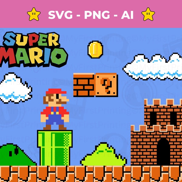 Super Mario Game Images Svg - Etsy