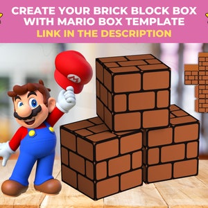 Mario Brick Block SVG: Layered Cut File (digital Download) - Etsy