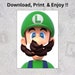 Digital Mario Activities Pack for Kids - Printable Pin the Moustache on ...