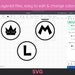 Mario, Luigi, and Princess Peach Logo SVG - Instant Download for ...