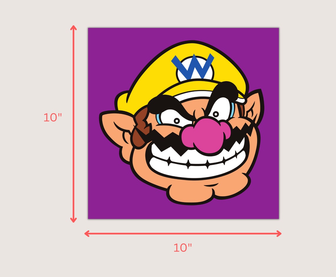 Mario Enemies Trio Poster: Bowser, Wario, Boo (digital Download) - Etsy