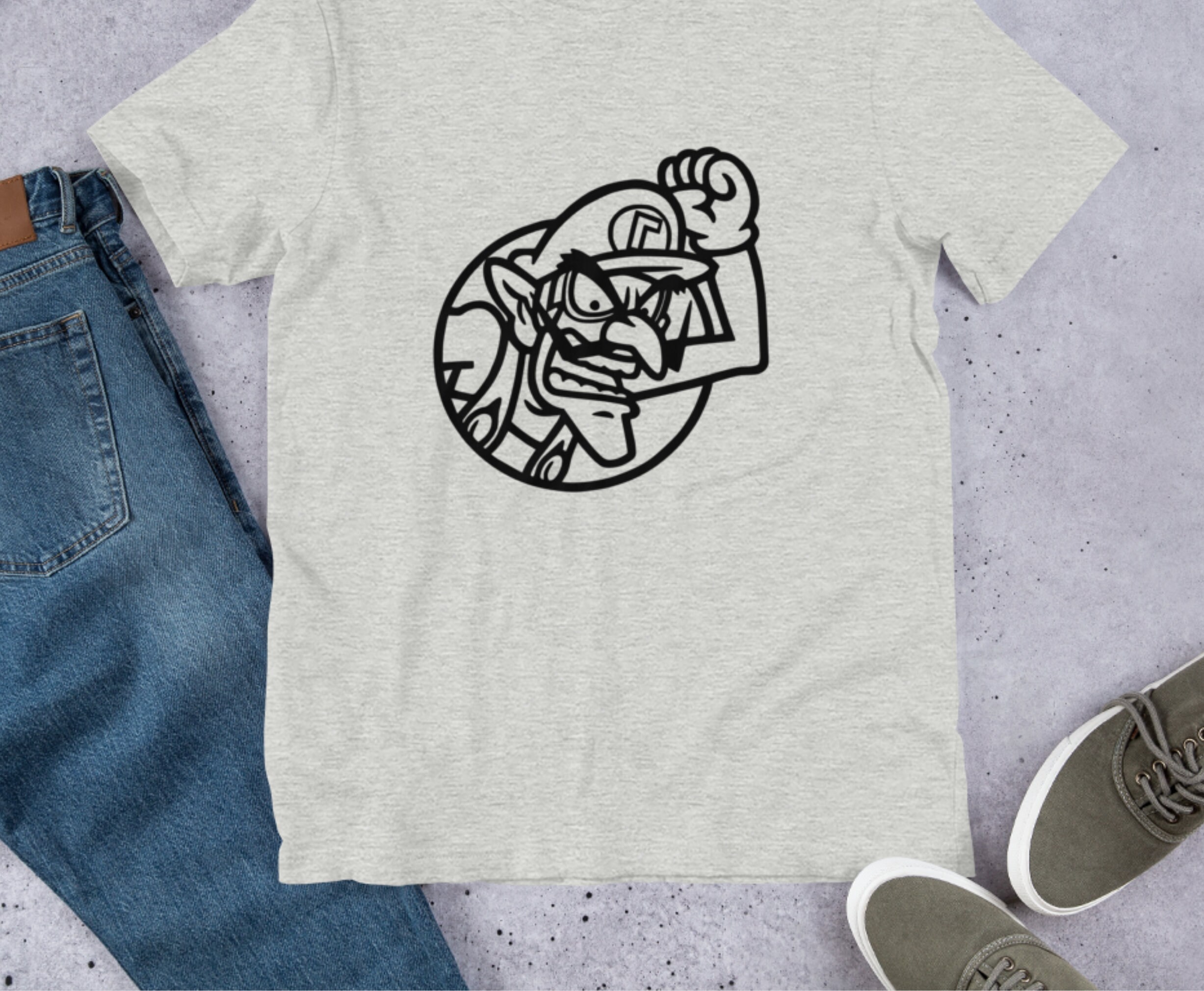 Waluigi SVG: Mario Character Cut File (digital Download) - Etsy