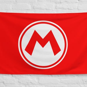Mario Flags SVG PNG Bundle: Super Mario Bros. Emblems (digital Download ...
