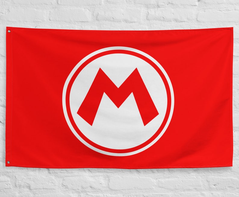 Mario Flags SVG PNG Bundle: Super Mario Bros. Emblems (digital Download ...