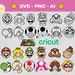 Super Mario Head SVG Bundle: Game Characters for Cricut (digital ...