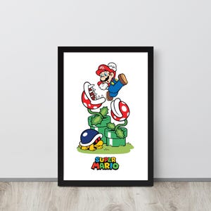 Super Mario Poster: Retro Video Game Print (A3 & A4) (digital Download ...