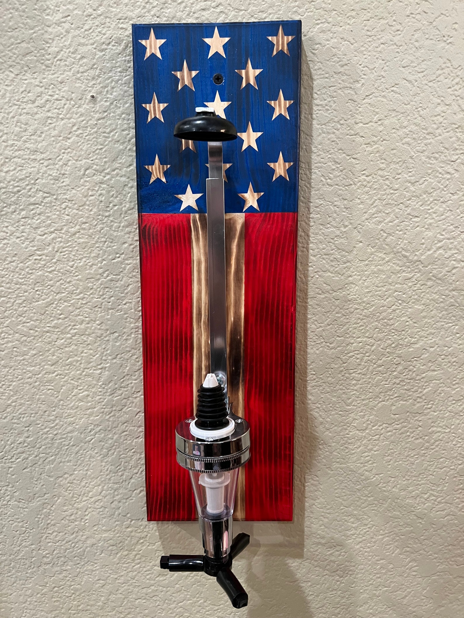 Liquor Dispenser, American Flag- Whiskey/bourbon/man Cave/bar/gift ...