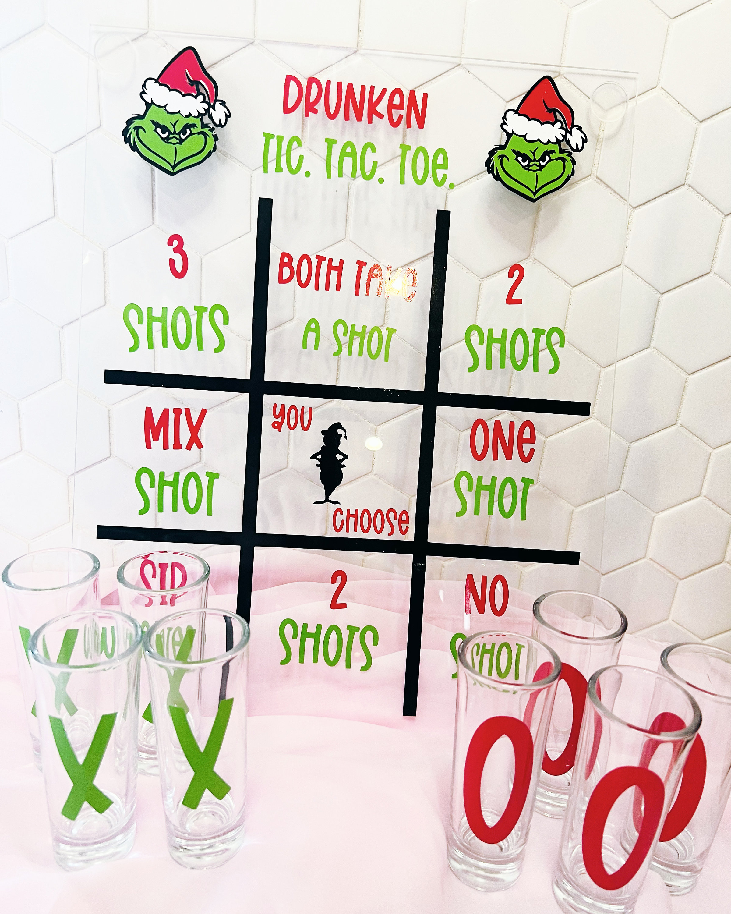 Grinch Tic Tac Toe Drinking Game - Etsy
