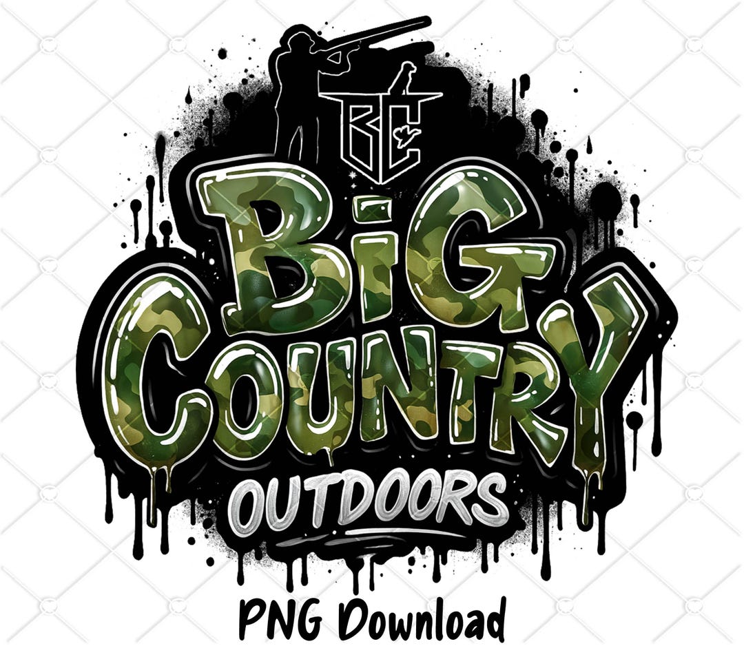 Big Country Camo Logo Graffiti PNG Bundle: (digital Download) - Etsy