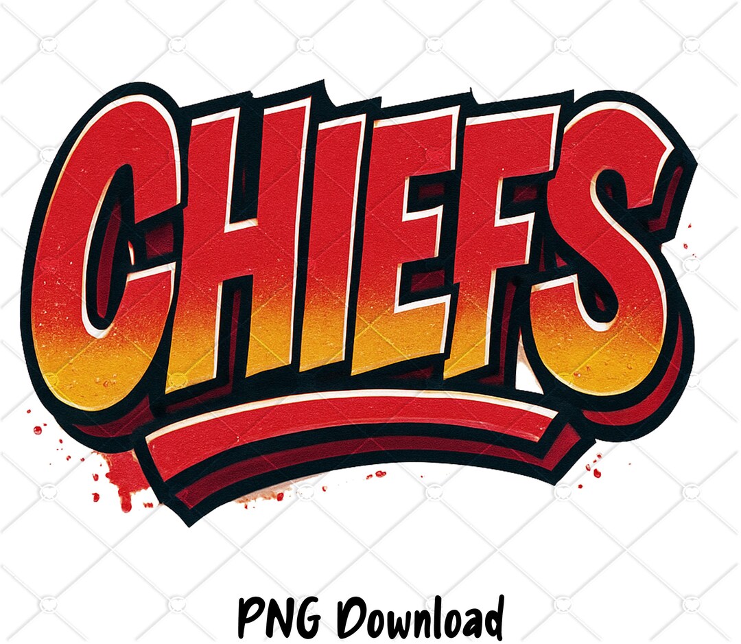 Chiefs Urban Graffiti PNG: Football Design Digital Download - Etsy