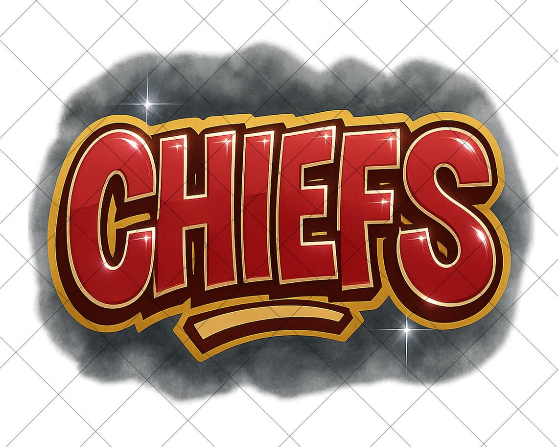 Chiefs Graffiti PNG: Football Design Digital Download - Etsy