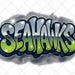 Seattle Graffiti PNG: Football Design Digital Download - Etsy