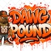Dawg Pound Graffiti PNG: Mastiff Mascot Football Shirt Design (digital ...