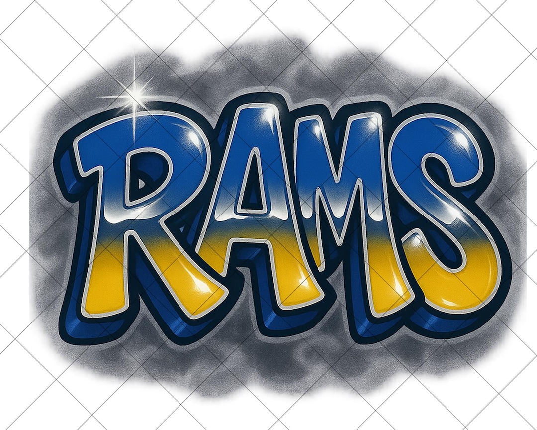 Rams Graffiti PNG: Football Design Digital Download - Etsy