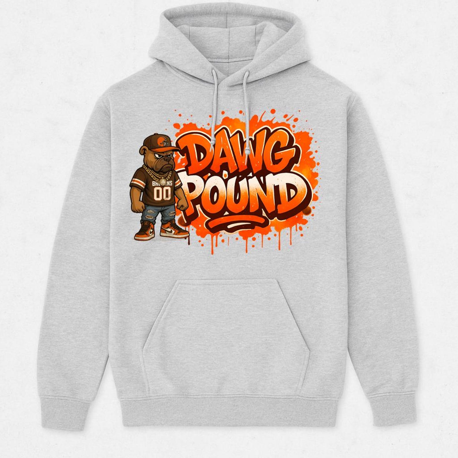 Dawg Pound Graffiti PNG: Mastiff Mascot Football Shirt Design (digital ...