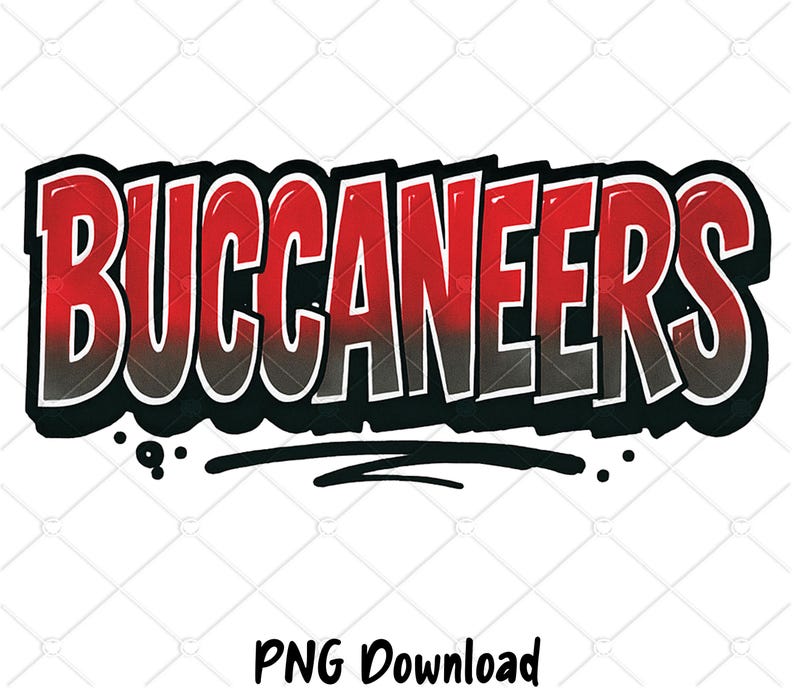 Bucs Urban Graffiti PNG: Football Design Digital Download - Etsy