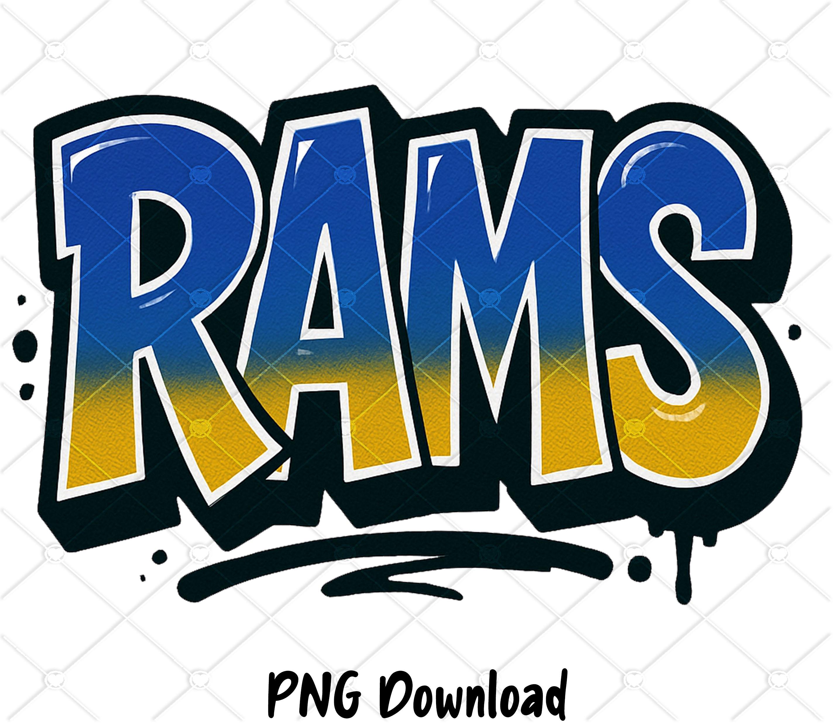 Rams Urban Graffiti PNG: Football Design Digital Download - Etsy