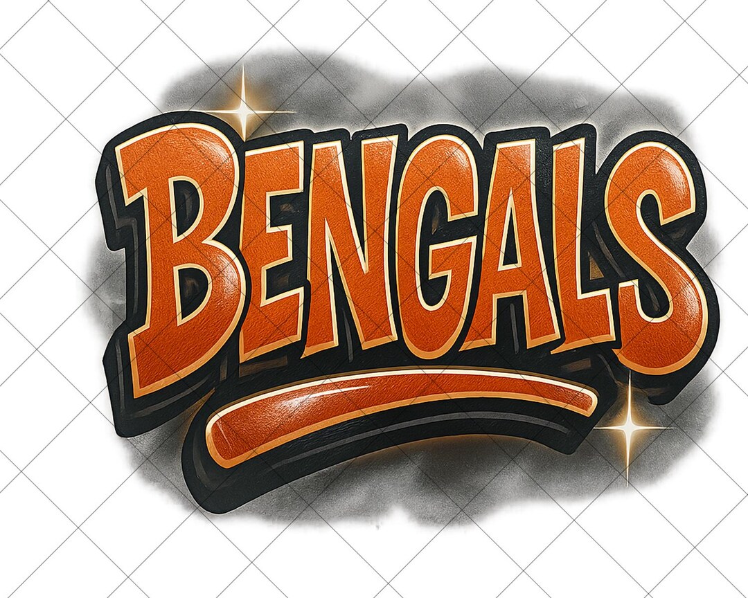 Bengals Graffiti PNG: Football Design Digital Download - Etsy