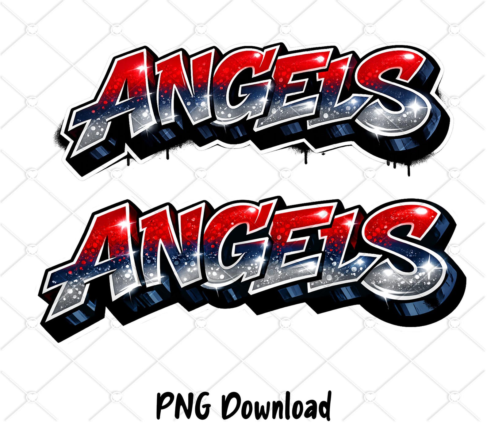 Angels Graffiti PNG: Team Design Digital Download - Etsy