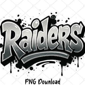 Raiders Urban Graffiti PNG: Football Design Digital Download - Etsy