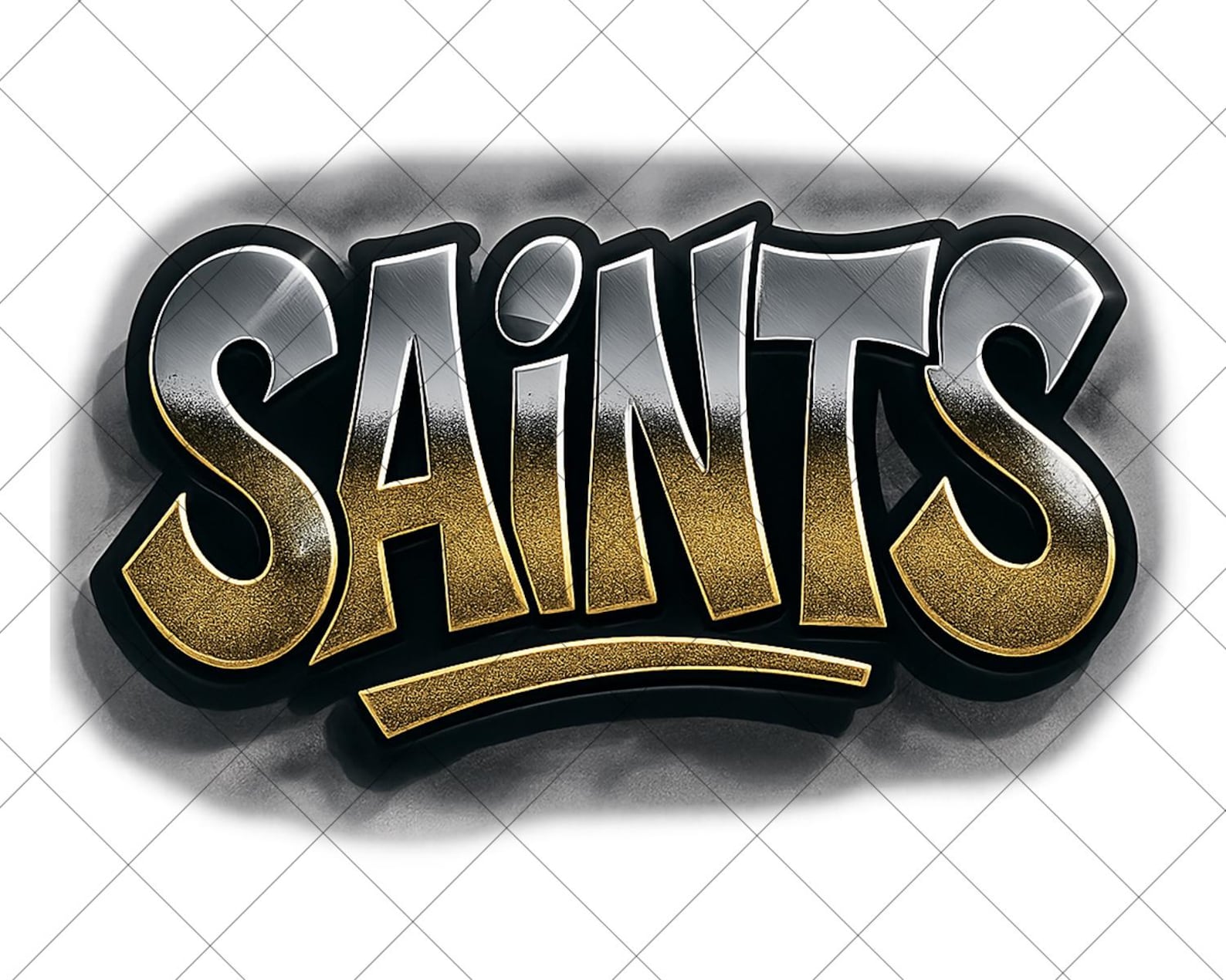 Saints Graffiti PNG: Football Design Digital Download - Etsy
