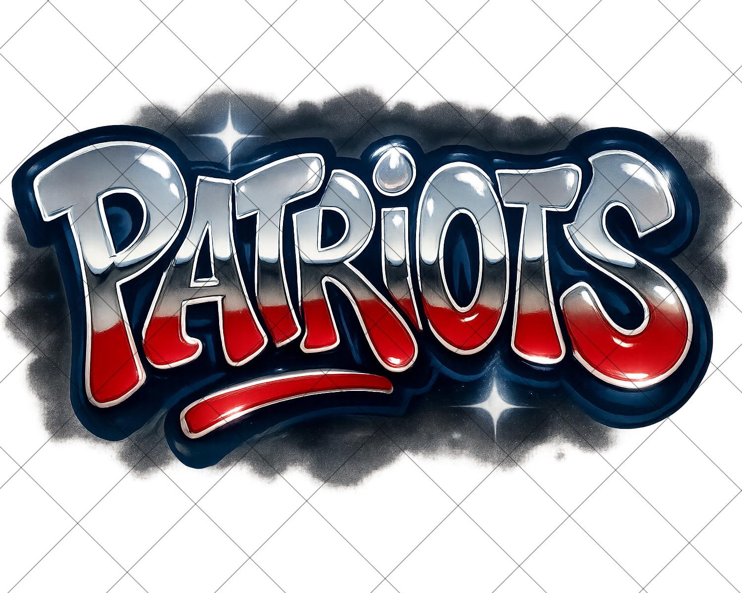 Patriots Graffiti PNG: Football Design Digital Download - Etsy