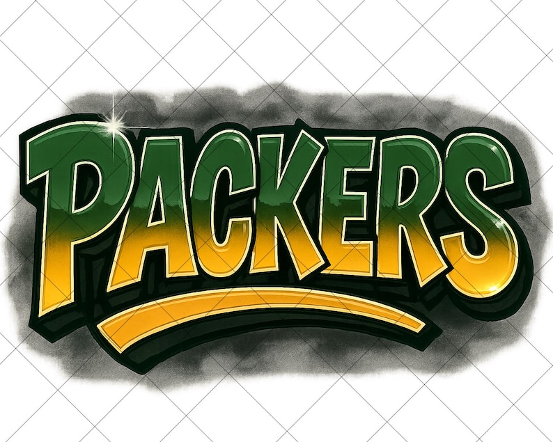 Green Bay Graffiti PNG: Football Design Digital Download - Etsy