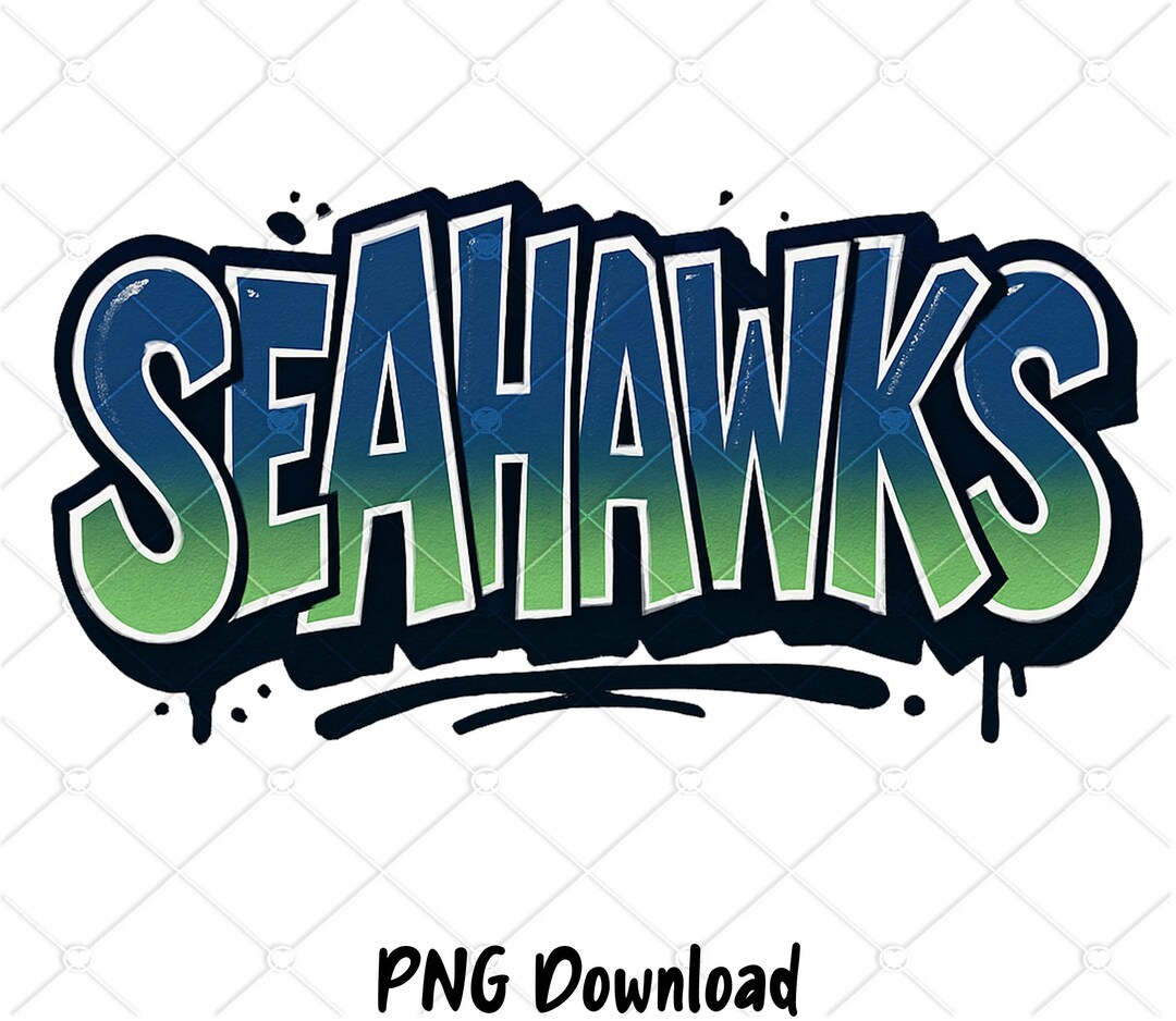 Seahawks Urban Graffiti PNG: Football Design Digital Download - Etsy