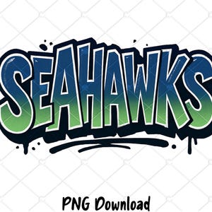 Seahawks Urban Graffiti PNG: Football Design Digital Download - Etsy