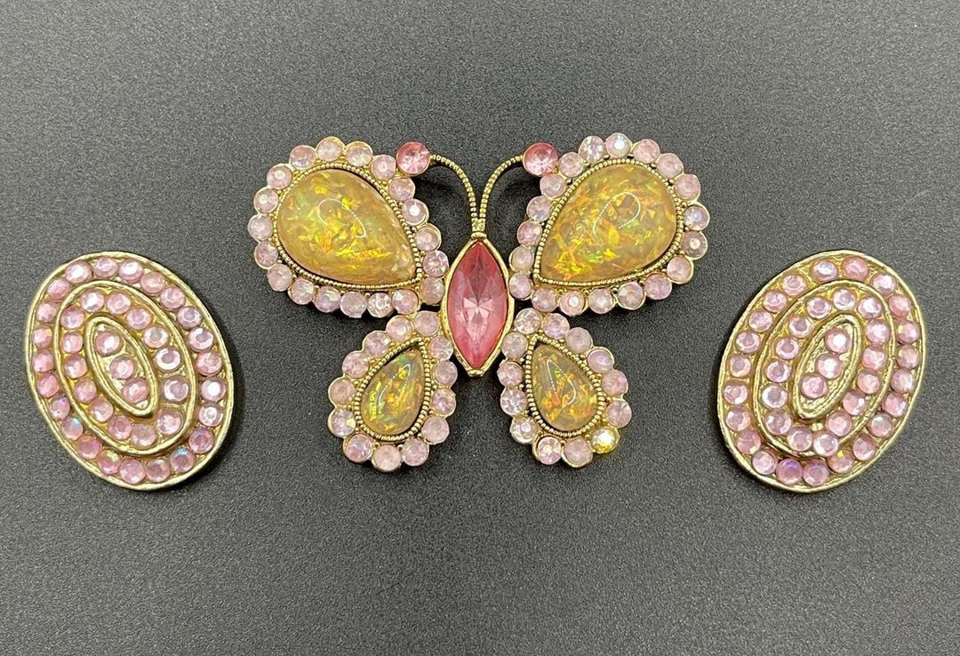 Pink Butterfly Set - Etsy