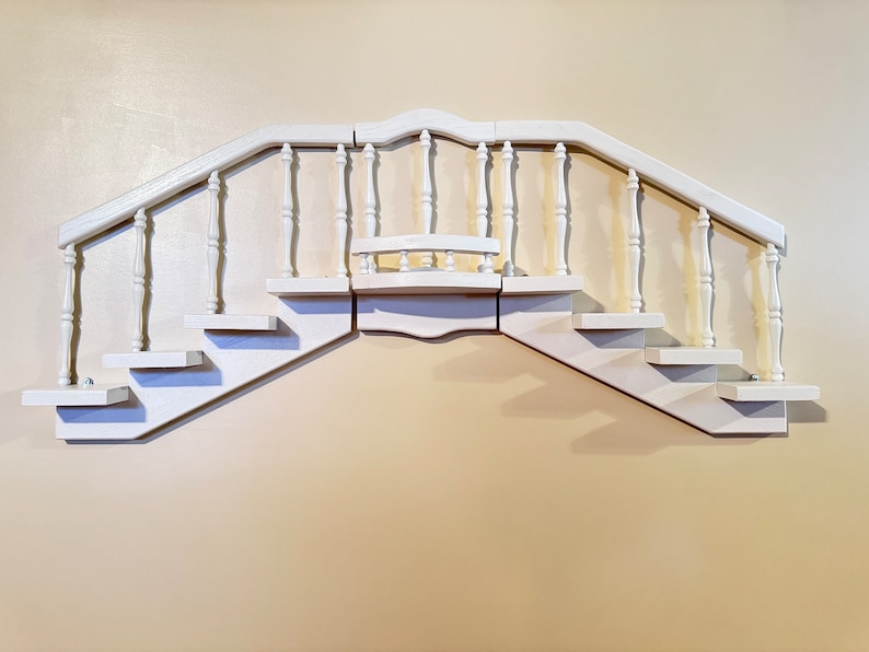 Amish Made Wood Staircase Step Shelf - Etsy