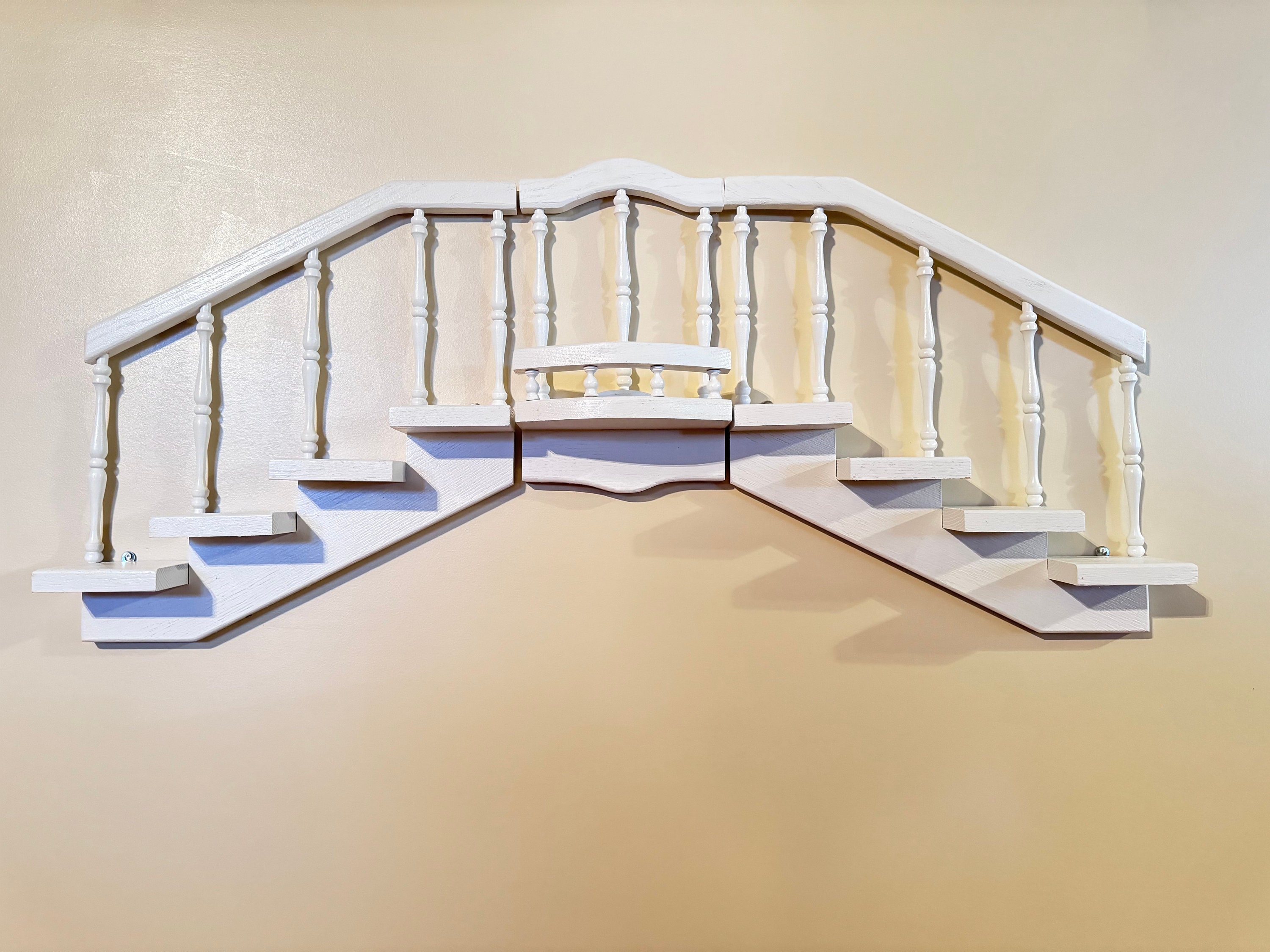 Amish Made Wood Staircase Step Shelf - Etsy